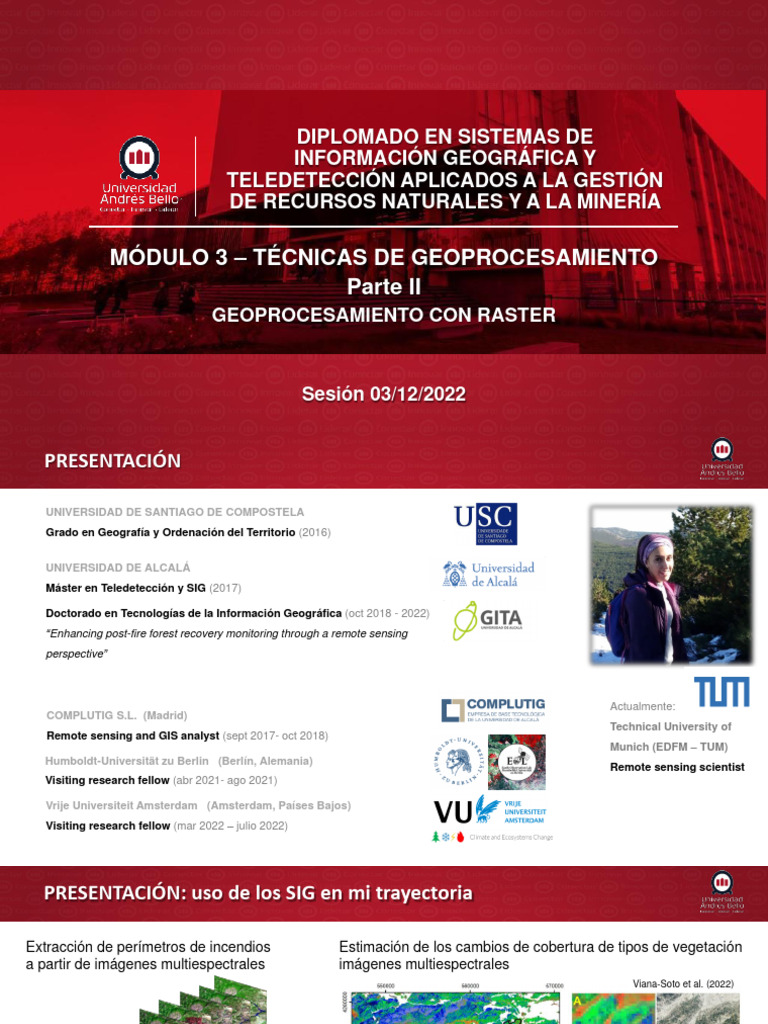 Modulo3 - Tecnicas - Geoprocesamiento - Raster - 031222 | PDF | Lidar | Imagen