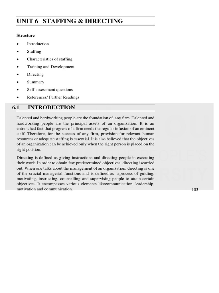 Unit 3, Staffing | PDF | Human Resources | Recruitment