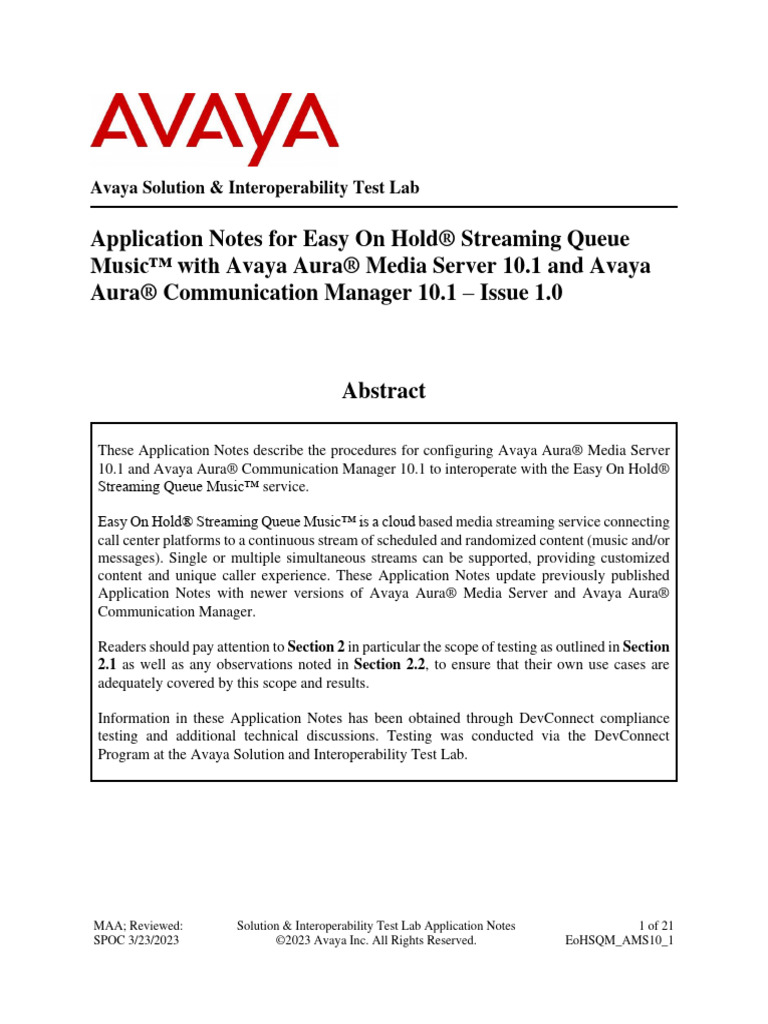 EoHSQM AMS10 1 | Download Free PDF | Streaming Media | Computer Network