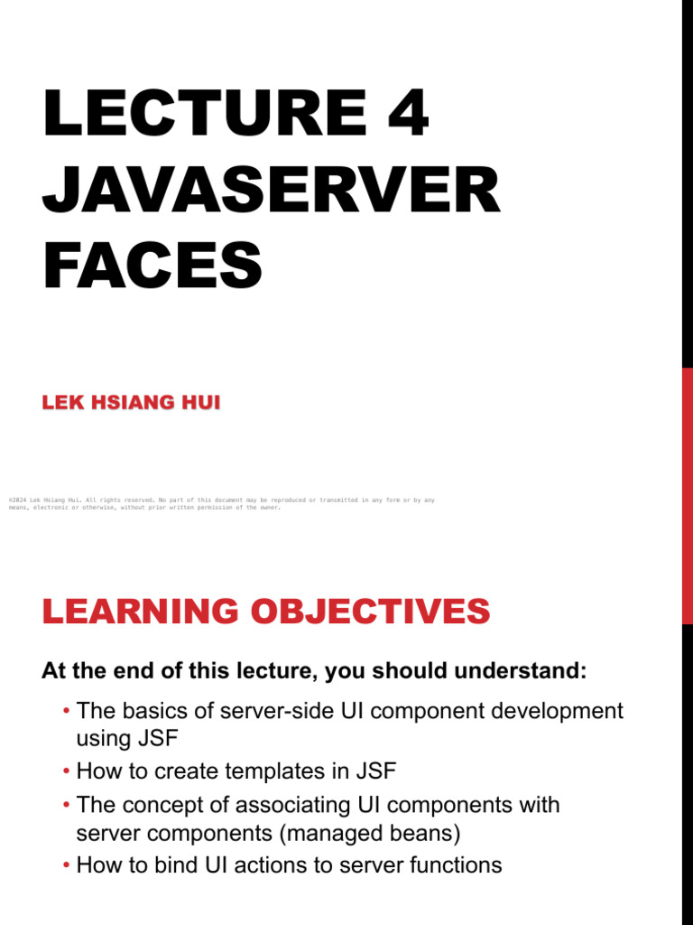 L4 JavaServer Faces | PDF | Computing | Systems Architecture