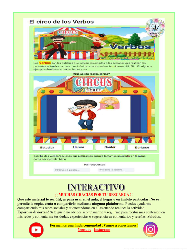 66 Circo de Los Verbos | PDF