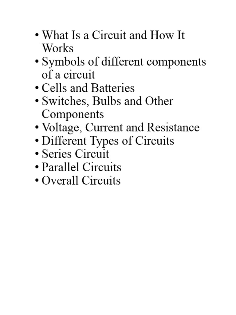 Understanding The Basic of Circuits Final Copy Modified Word Version ...