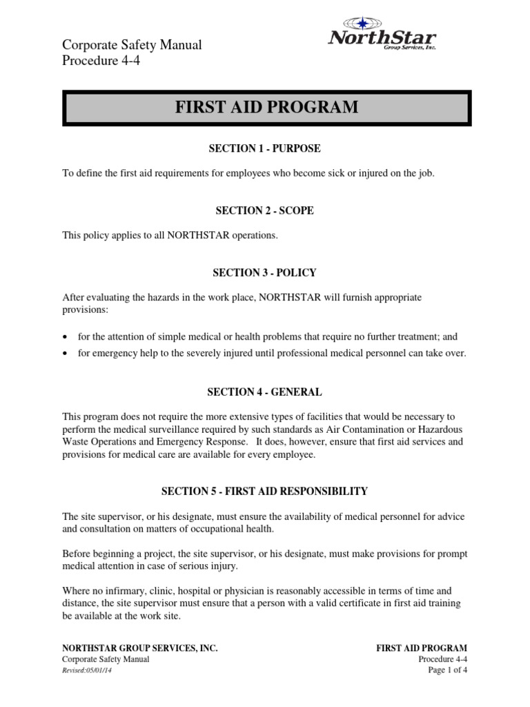 4-4 First Aid Program | PDF | First Aid | Hospital