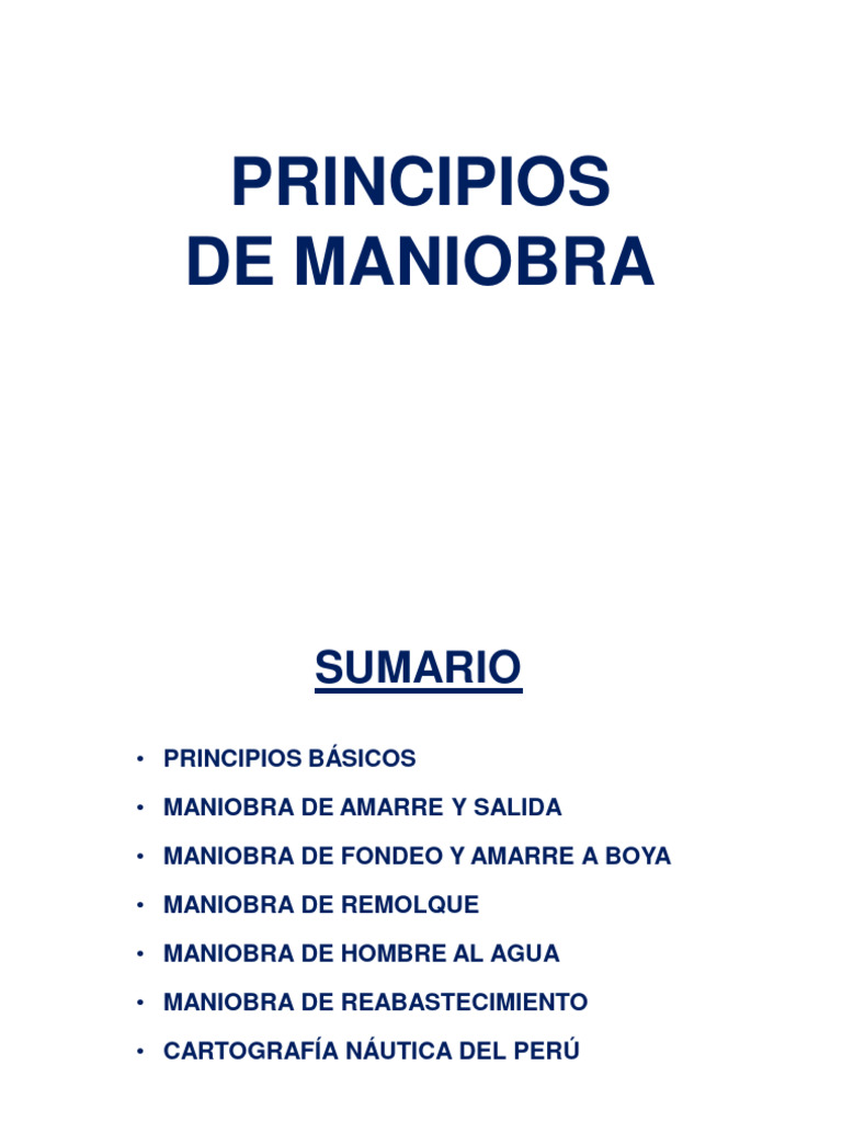 Técnicas De Maniobra Náutica Esenciales Pdf Combustible Para