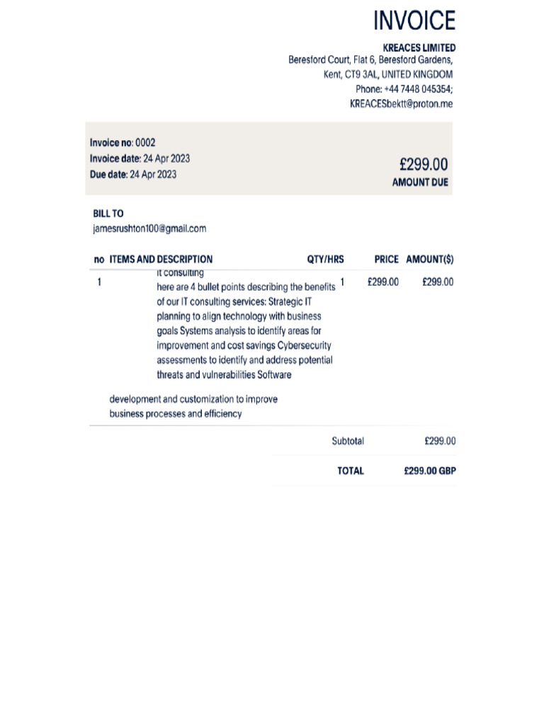Paypal Invoice | PDF