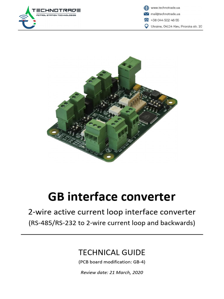 GB 4 Dispenser Interface Converter Technical Guide | PDF | Power Supply ...