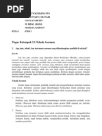 Contoh Bentuk Instrumen Asesmen Formatif, Sumatif, Diagnostik | PDF