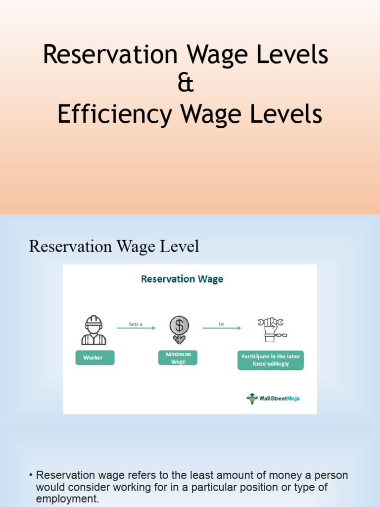 Presentation On Reservation & Efficiency Wage Level by Abhijith Govind ...