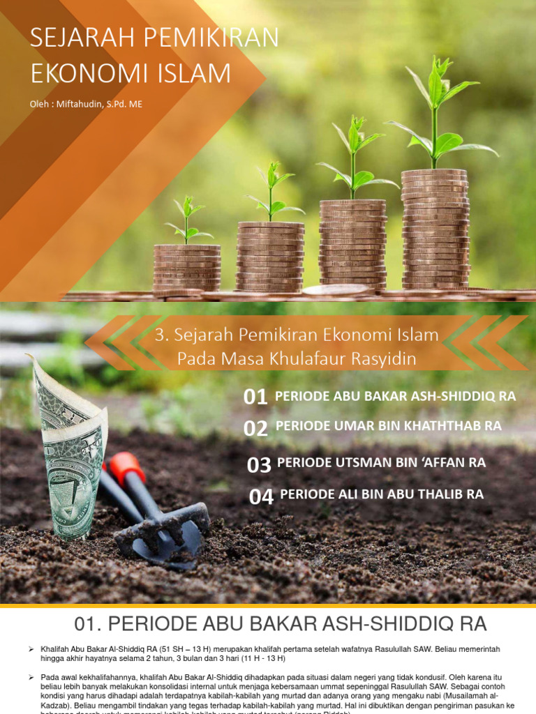 Sejarah Pemikiran Ekonomi Islam Pada Masa Khulafaur Rasyidin | PDF