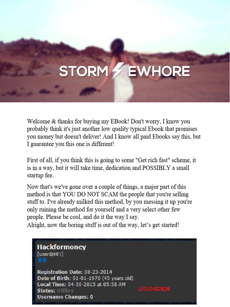 Maticekk Storm EWhore | PDF