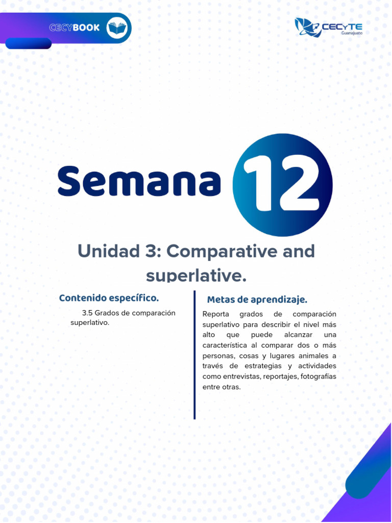 12 Superlative The Est Most Pdf Adjetivo Gramática Inglesa