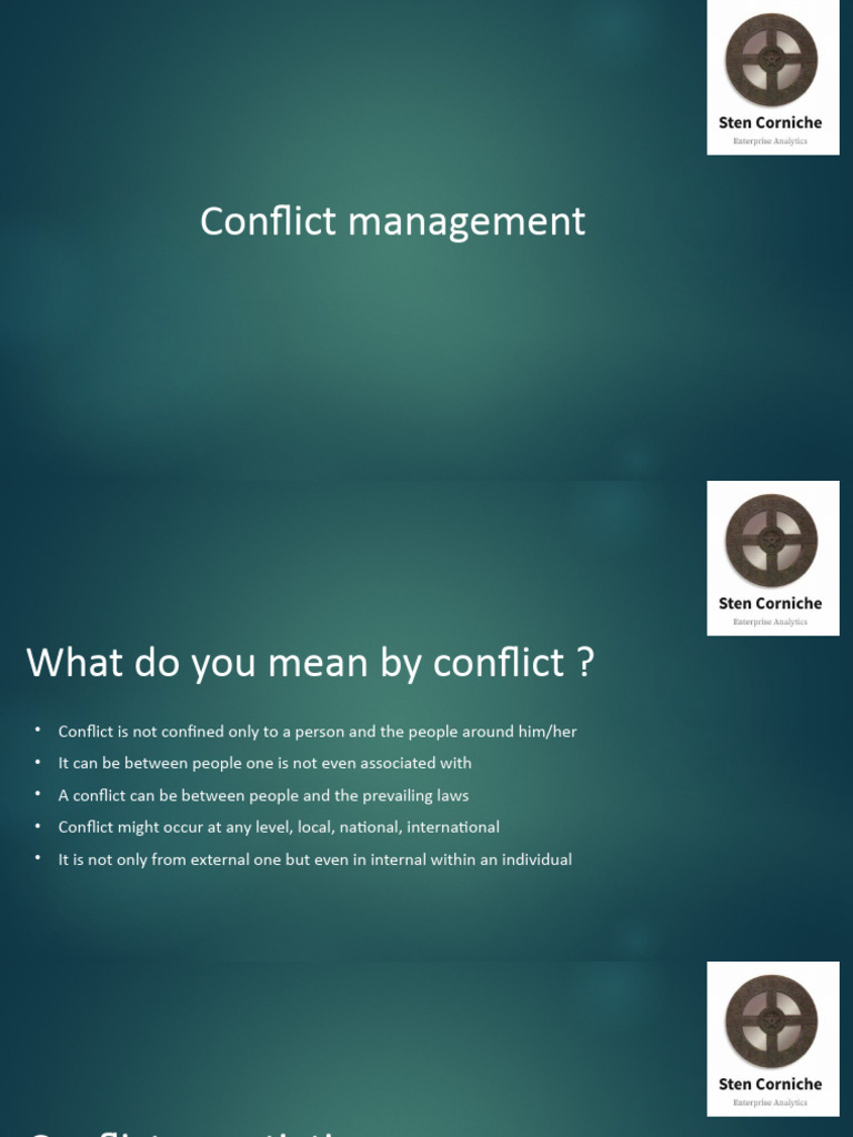Conflict Management | PDF | Conflict Resolution | Decision Making