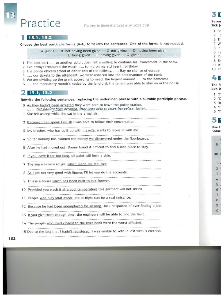 Participle Practice | PDF