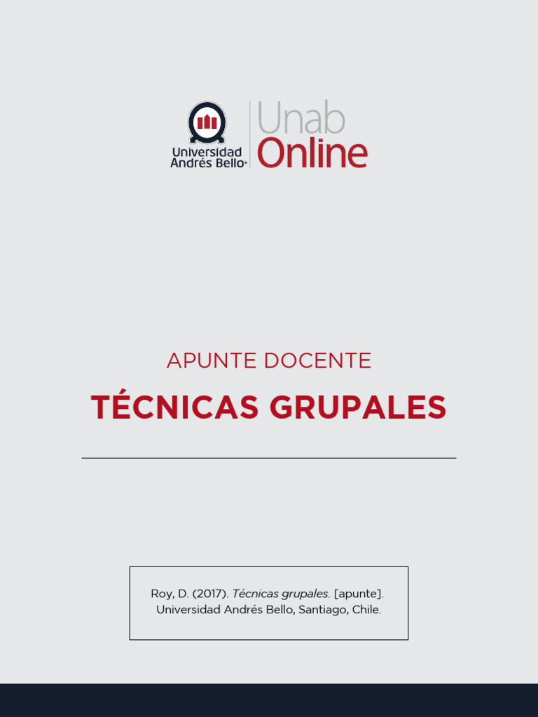 Tecnicas Grupales | PDF