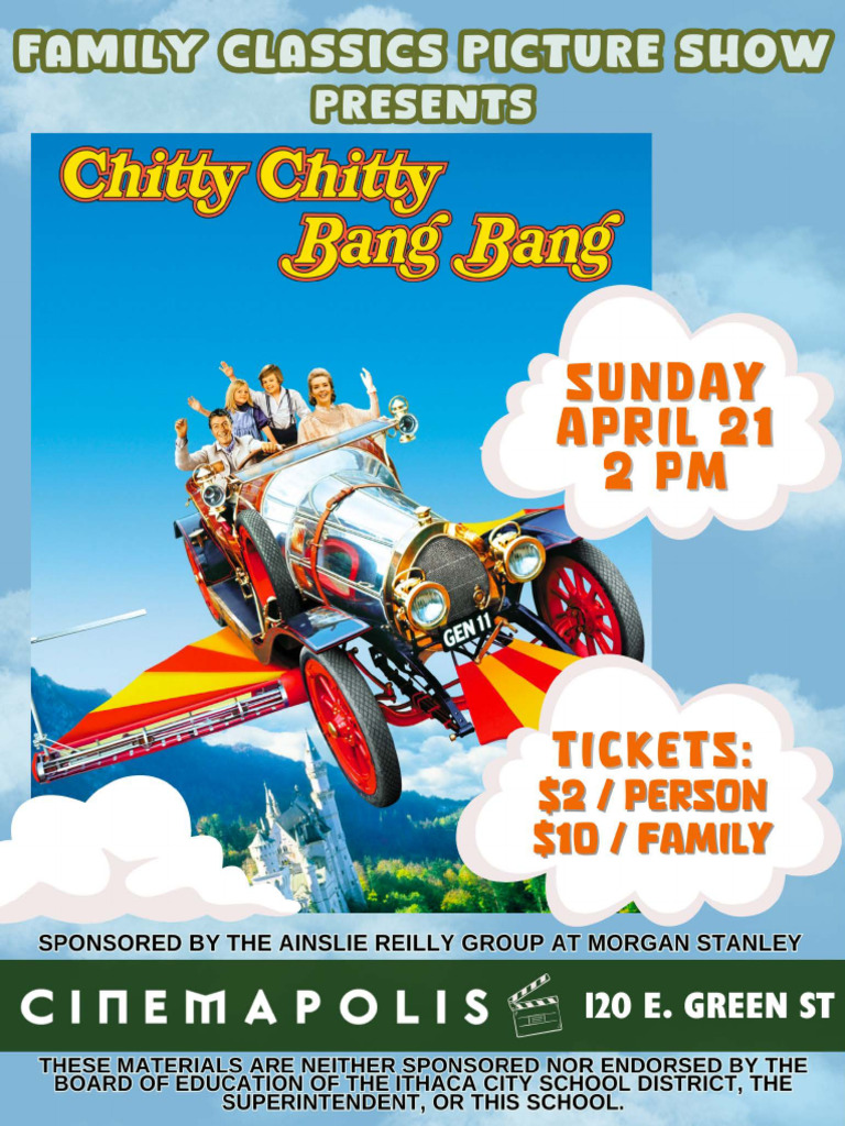 041624 Cinemapolis Family Classics - Chitty Chitty Bang Bang | PDF