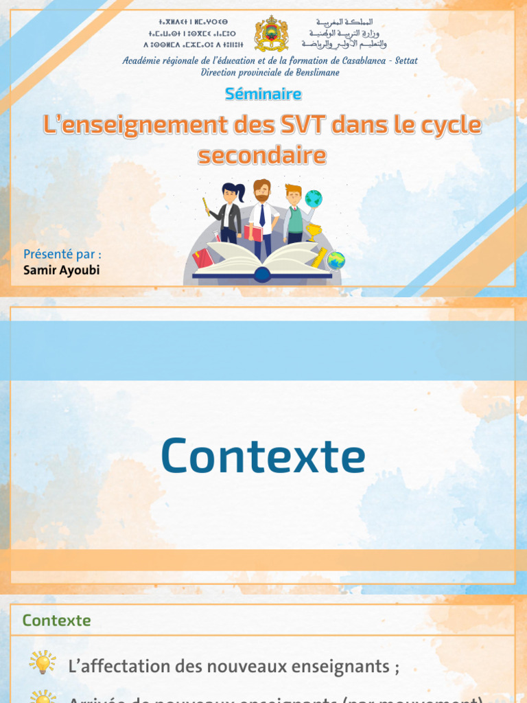 SVT au secondaire : Approches et pratiques | PDF | Pédagogie ...