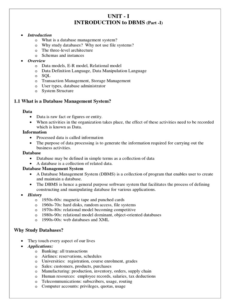 DBMS | PDF | Databases | Conceptual Model