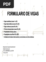 Prontuario de Vigas Voladizo2 | PDF | Viga (Estructura) | Elasticidad (Física)