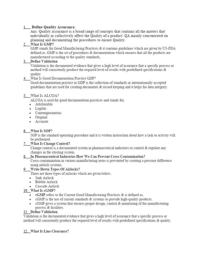 What Is ALCOA?: Define Quality Assurance | PDF | Verification And ...