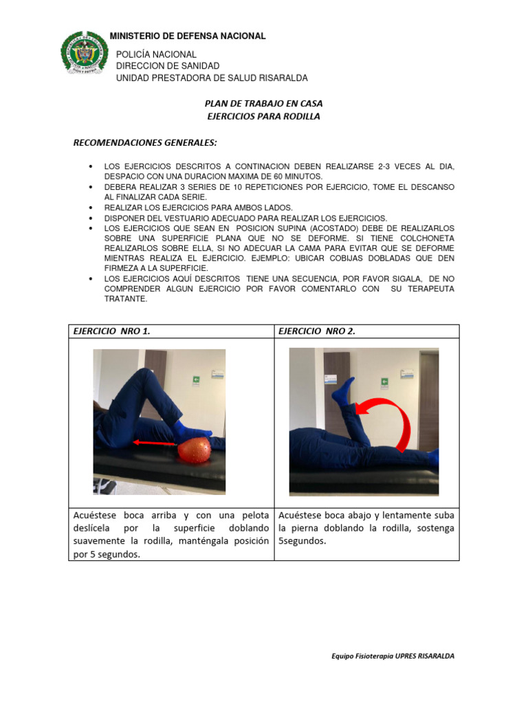 Plan Casero de Rodilla | PDF