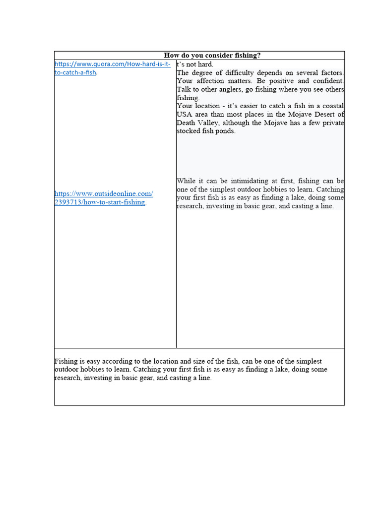 Reading and Writing Partner | PDF | Fishing Industry | Seafood