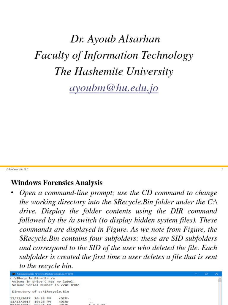 Lec 3 Digial Forensic | PDF | Windows Registry | Computer File