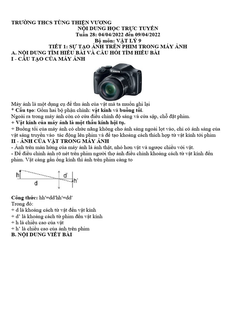 Ly k9 Tuan 28 Tu 0404 Den 09042022 - 34202220 | PDF
