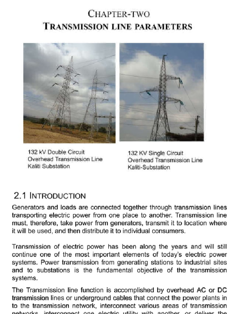 Transmission Lines Parameter | PDF