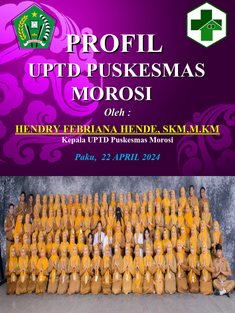 Profil UPTD Puskesmas Morosi 2024 | PDF
