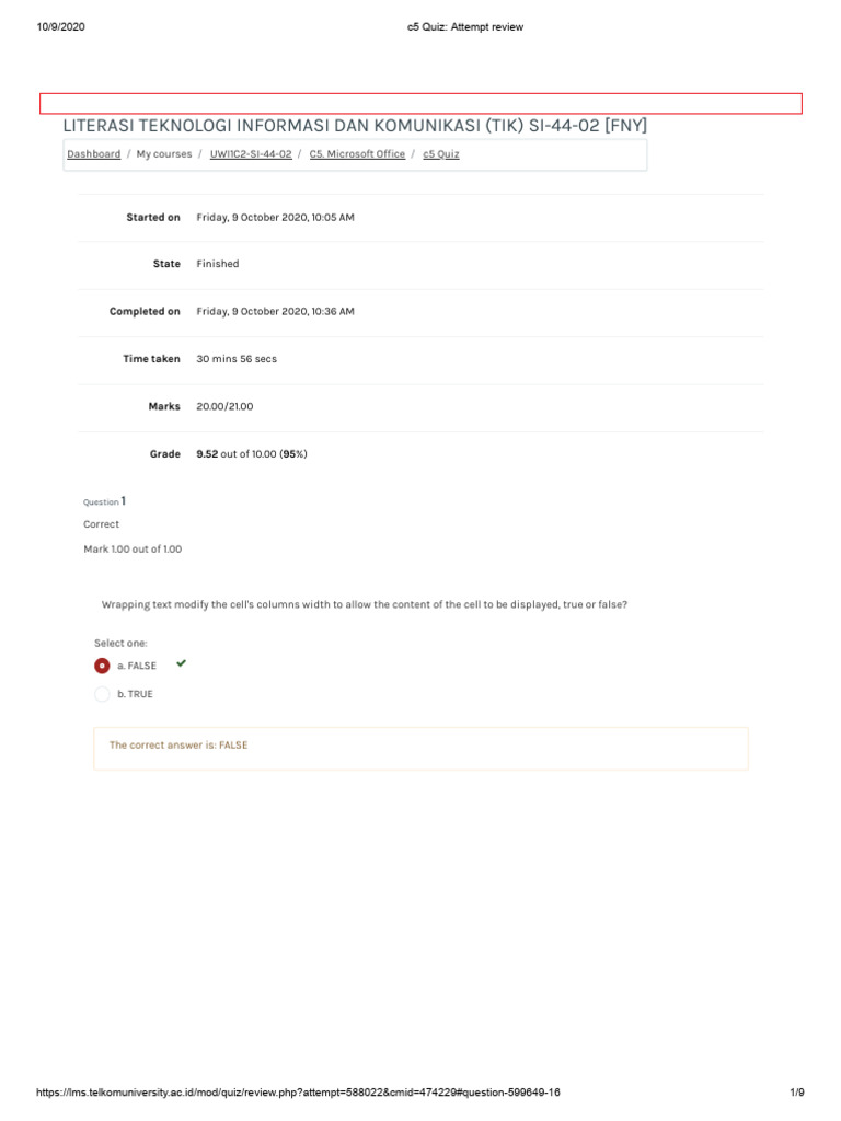 c5 Quiz - Attempt Review | PDF | Computing | Software