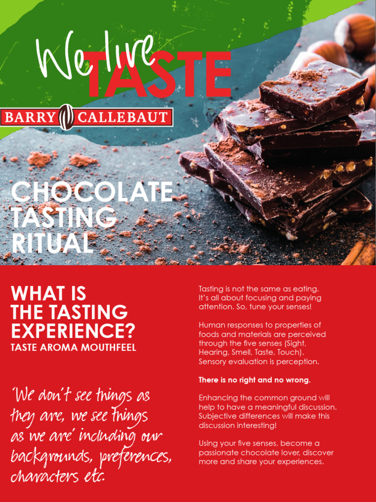 Chocolate Tasting Experience Guide | PDF | Wine Tasting | Odor