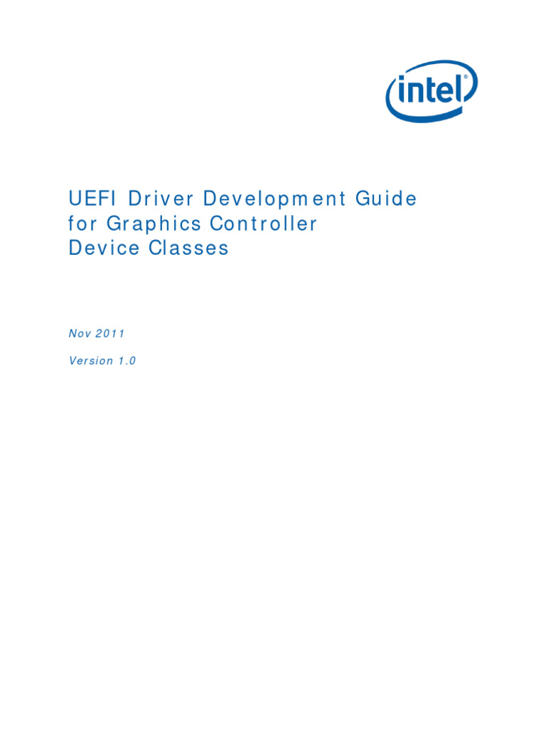 Uefi Driver Graphics Controller Guide | PDF | Device Driver | Booting