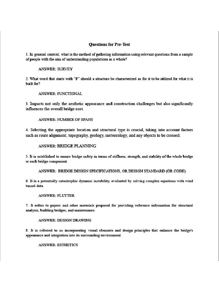 G1 Prepost-Test | PDF