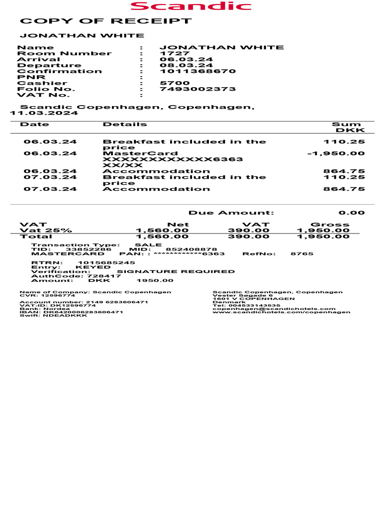 White (Receipt) | PDF