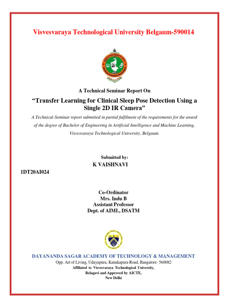 Technical Seminar PDF - Organized | PDF | Deep Learning | Artificial Intelligence