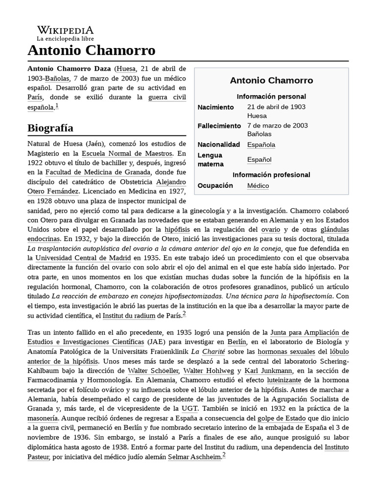 Antonio Chamorro | PDF