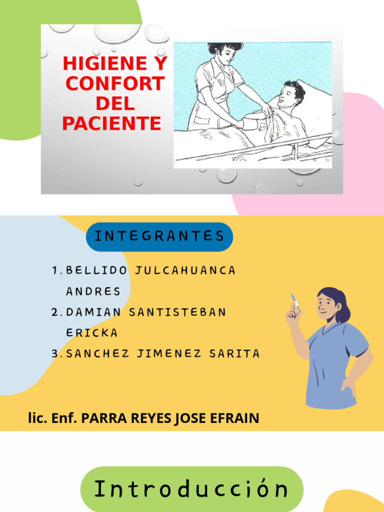 HIGIENE Y CONFORT DEL PACIENTE_20240422_105309_0000 | PDF | Higiene | Baños
