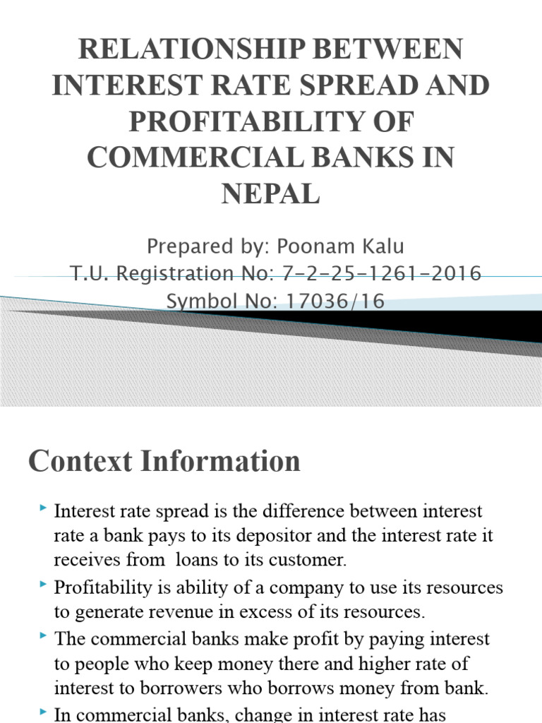 Relationship Between Interest Rate Spread and Profitability of ...