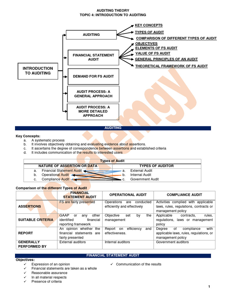 AT 04 - Introduction To Auditing | PDF | Audit | Financial Audit