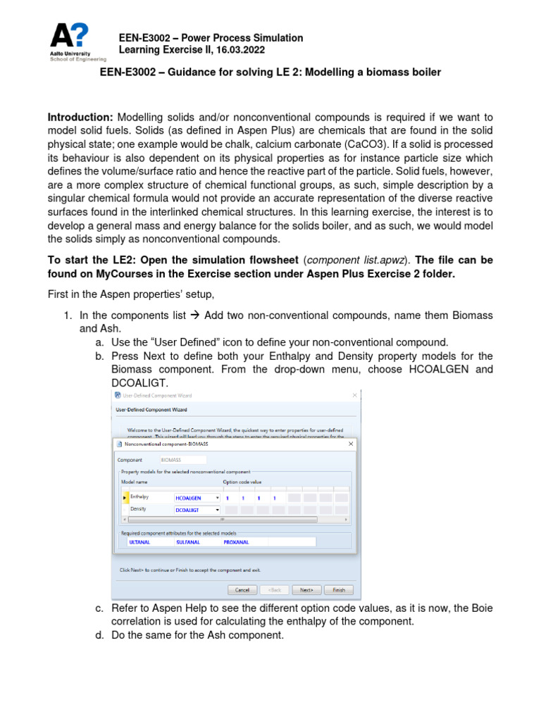 Guidlines For LE2 | PDF | Sensitivity Analysis | Boiler