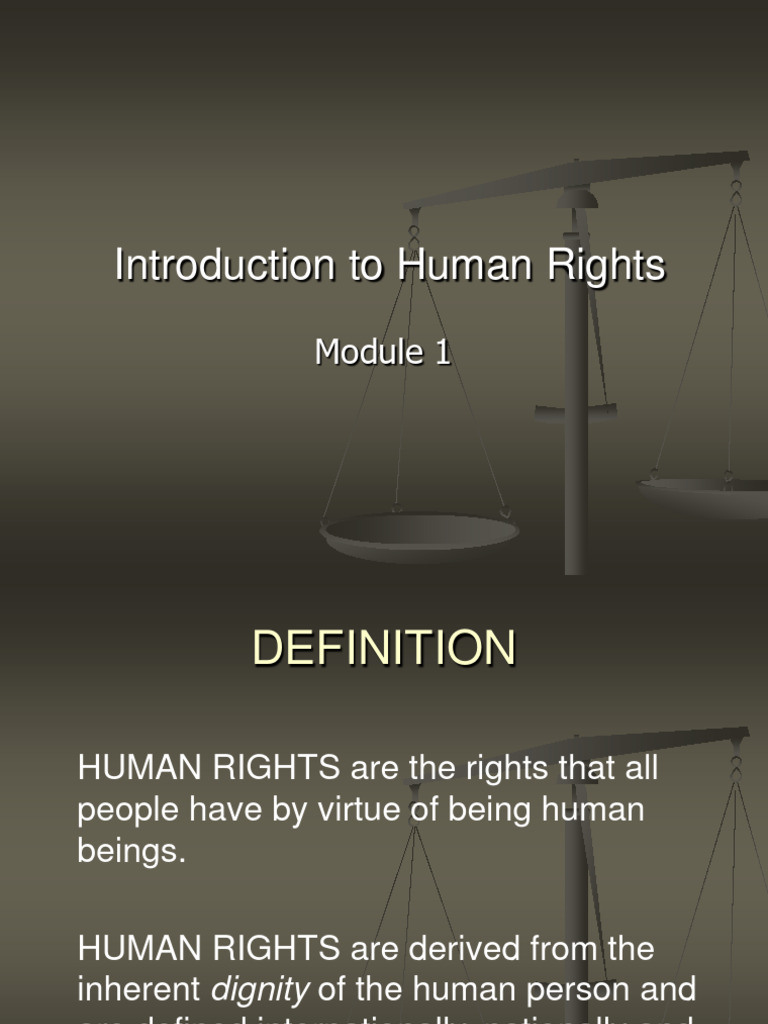 Module 1 | PDF | Human Rights | United Nations