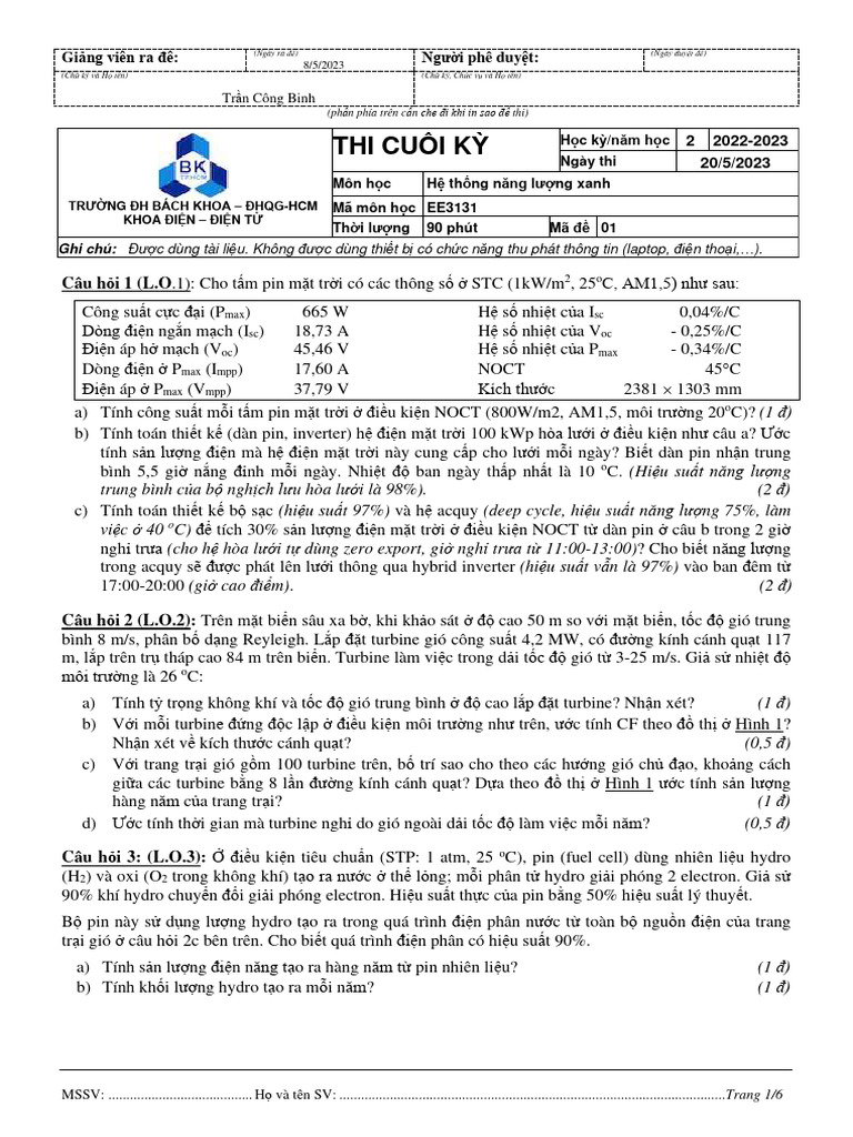 De thiHK CDIO HTNLX - HK222 - CQ - V1.4 - de 01 | PDF