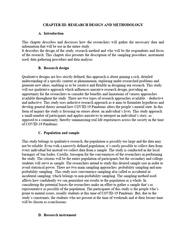 METHODOLOGY | PDF | Methodology | Qualitative Research