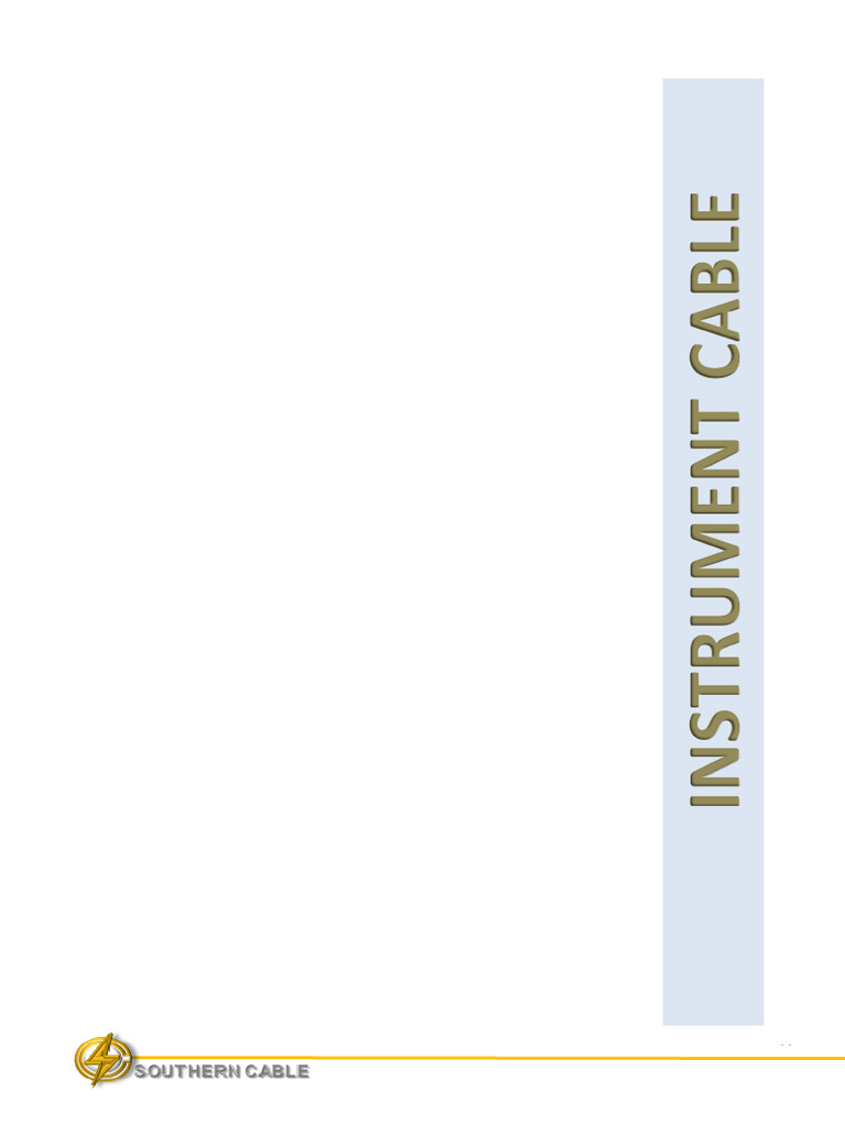 Southern Cable Instrument Catalog | PDF | Polyethylene | Wire