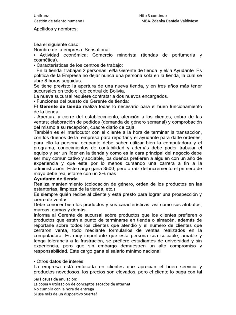 CASO | PDF | Calidad (comercial) | Economias