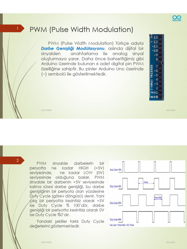 PWM (Pulse Width Modulation) : Darbe Genişliği Modülasyonu | PDF