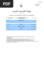 Demande d'identification fiscale au Maroc | PDF