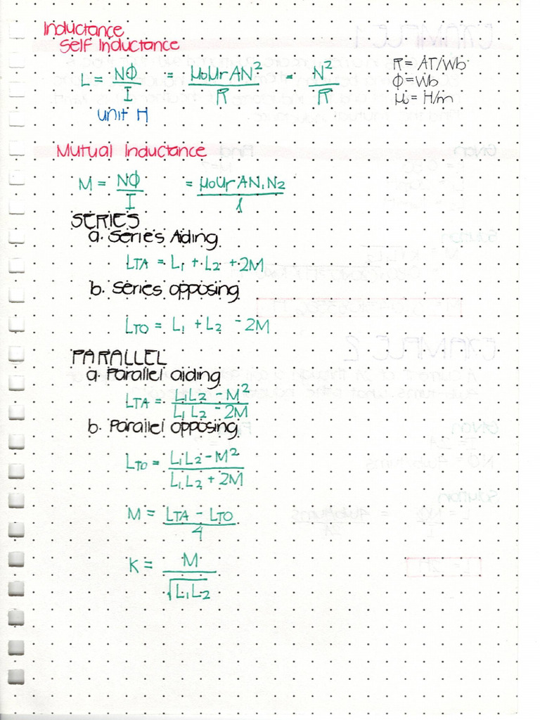 DC and AC Machinery - Self and Mutual Inductance (Formulas, Example ...