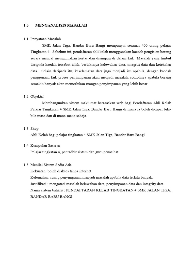 Pelaporan Akhir-Contoh | PDF
