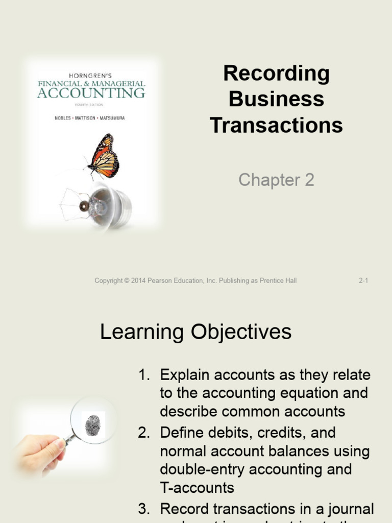 Recording Business Transactions | PDF | Debits And Credits | Accounting